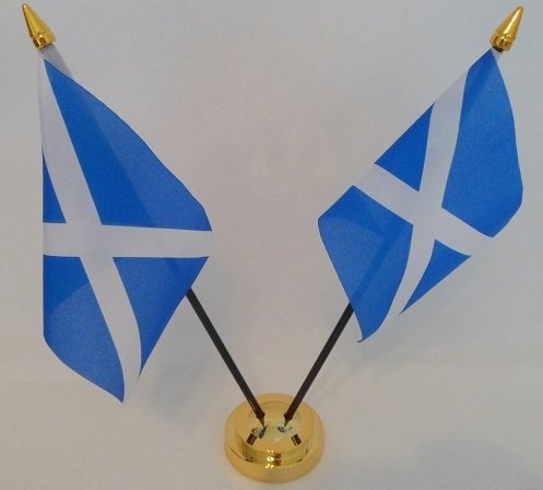 Scotland St Andrews Cross Saltire Scottish 2 Flag Desktop Table ...