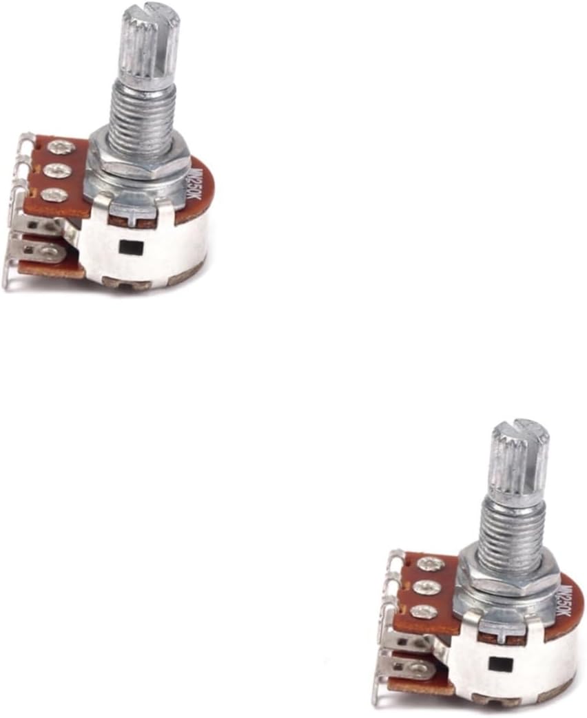 VICASKY 2pcs 500k Push Pot Audio Taper Short Shaft Audio Potentiometers ...