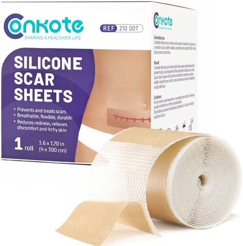 Amazon.com : Conkote Silicone Scar Tapes (1.6”x120" Roll-3M), Medical ...