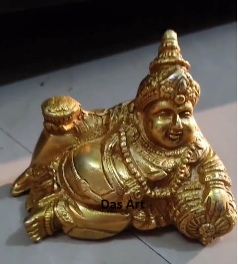 Buy Das Traders Brass Kuber Maharaj Murti Lord of Wealth Kubera Statue ...