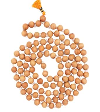 DeepMines White Chandan Mala Original Certified AAA+++ Grade सफेद चन्दन ...