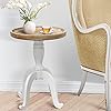 SOONEEDEAR ustic Farmhouse Cottagecore Accent End Table, Natural Tray ...