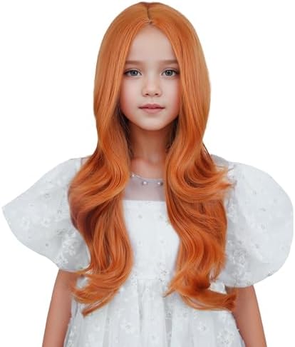 Amazon.com: WAVELNM Kids Rainbow Wig Child Colorful Wig Girls Long ...