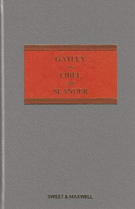 Gatley on Libel and Slander (Mainwork & Supplement): Amazon.co.uk: QC ...