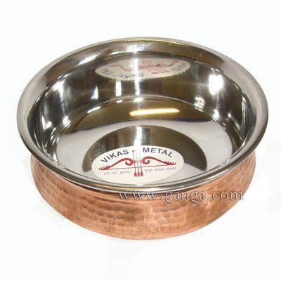 Copper Steel Lagan-Dish for Serving : Amazon.in: Home & Kitchen