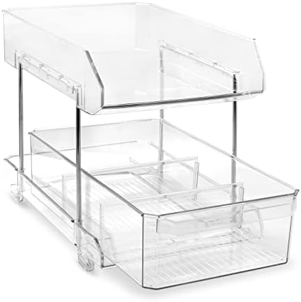 Amazon.com: ruishetop 2-Tier Multi-Purpose Pull Out Cabinets Organizer ...