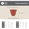 Amazon.com : The HC Companies 8 Inch Caribbean Planter Pots with ...