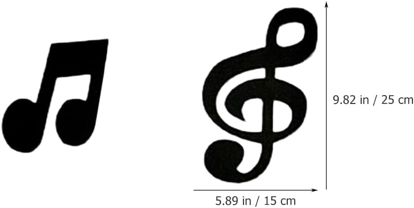 Notas musicales, 12 calcomanías de pared de notas musicales creativas ...