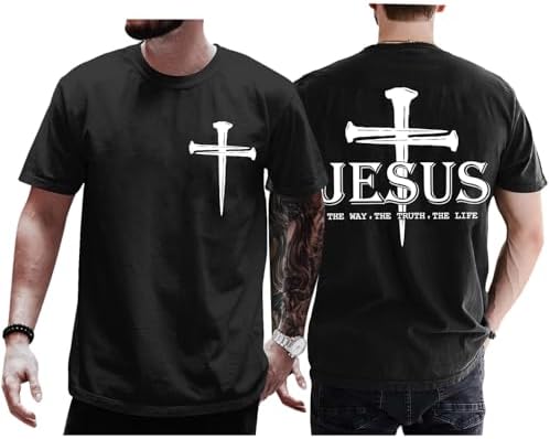 Christian Shirts for Men The Way The Truth and The Life Shirt Christian ...