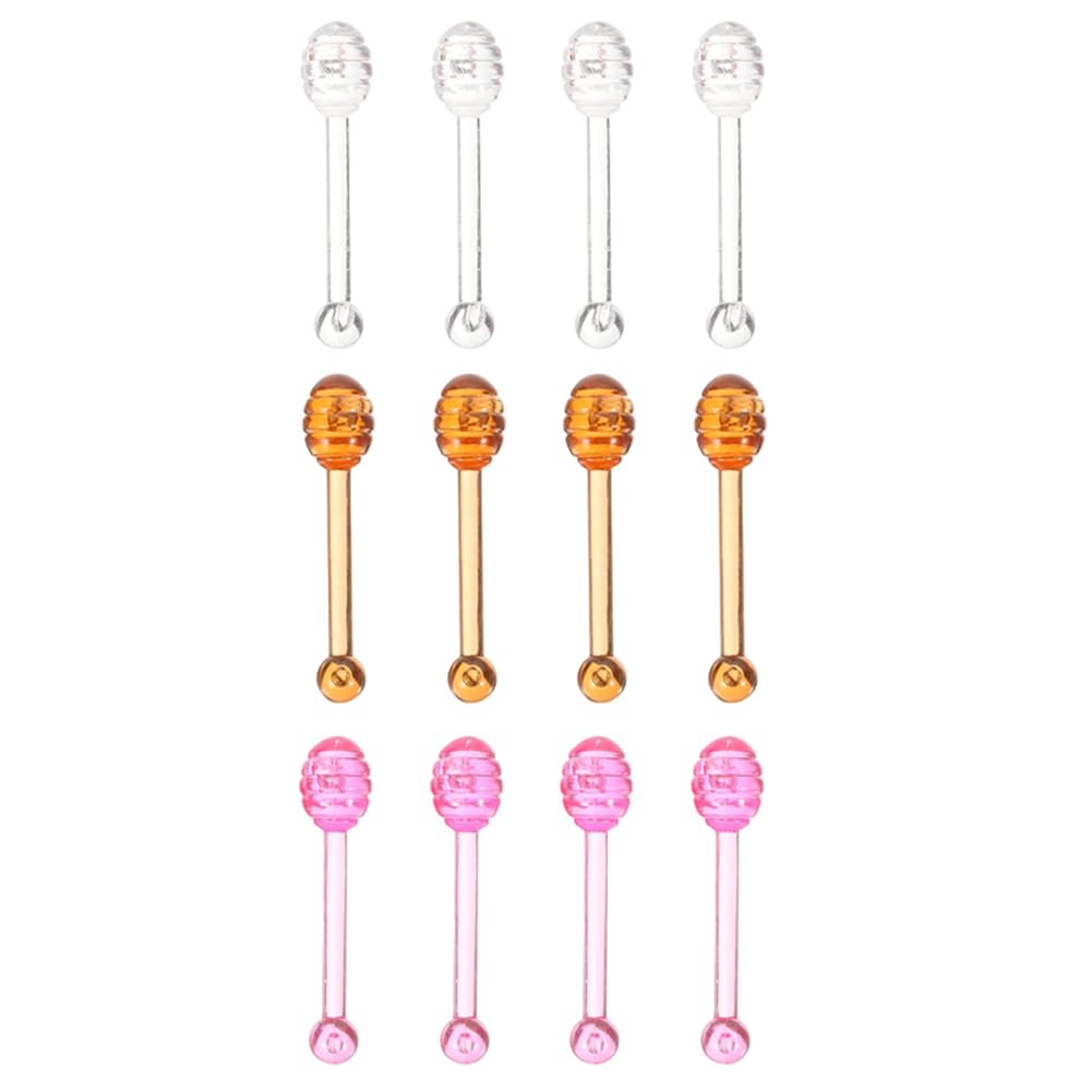 Amazon.com : EYAKEG Lip Balm and Gloss Mini Honey Wand Set - 12pcs ...