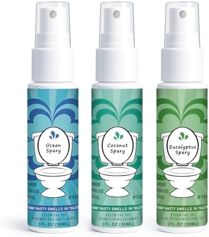 Amazon.com: Toilet Spray for Poop 3 Pack, Travel Size Variety, Bathroom ...