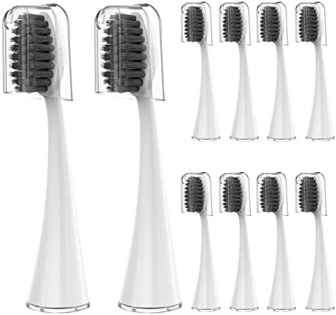 Amazon.com : YUNCHI Replacement Toothbrush Heads for Burst Electric Toothbrush, 10 Pack with ...
