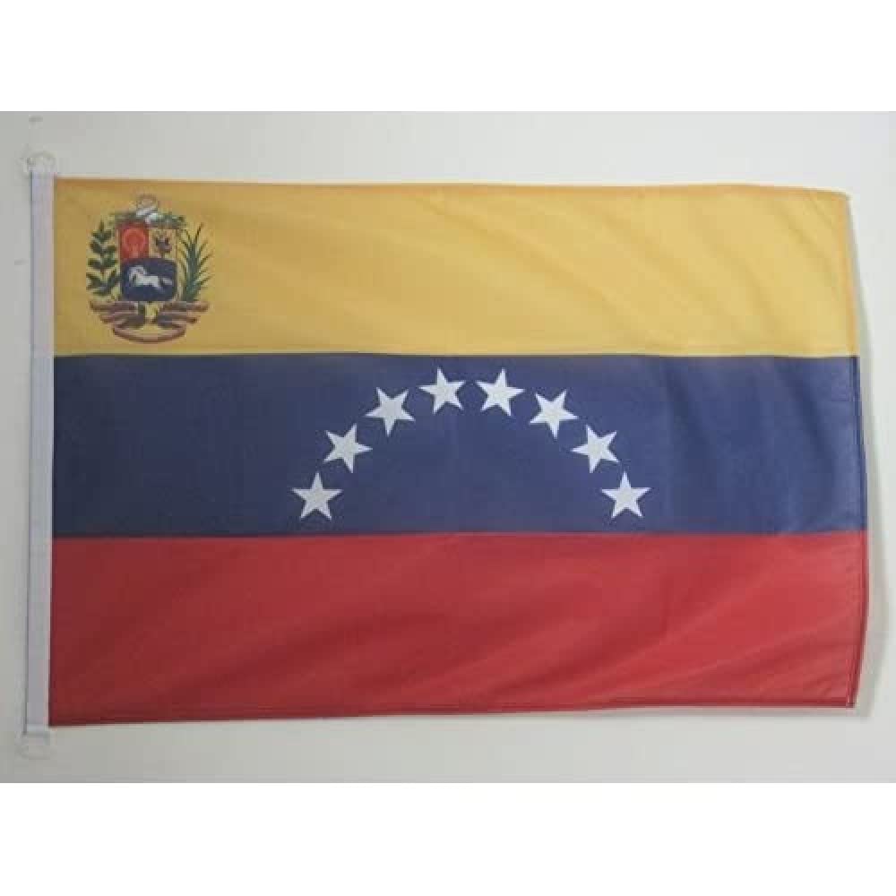 Venezuelan Flag Venezuela 8 Stars Flag 12'' X 18'' Wood Stick New