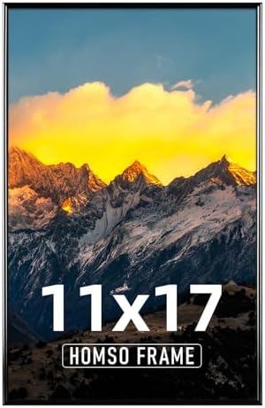 icariery 11x17 Picture Frame Set of 5, Black Photo Frames High ...