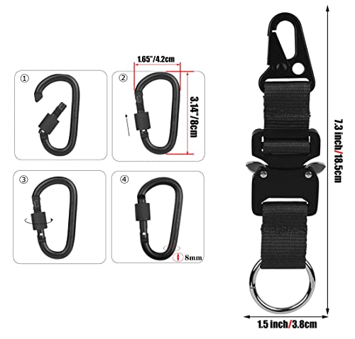 Snapklik.com : aYrap Military Stainless Steel Tactical Keychains For ...