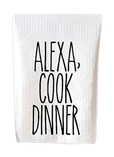 Amazon.com: Alexa Cook Dinner Waffle Towel : Home & Kitchen