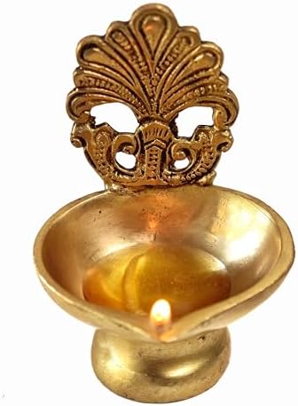 Buy The Spiritual Living Pure Brass Laxmi Diya Wealth Tree Design for ...
