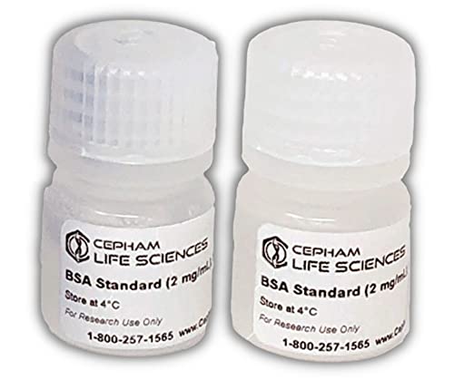 Amazon.com: Bovine Serum Albumin (BSA) Standard [2mg/ml] - 2 x 5 ml ...