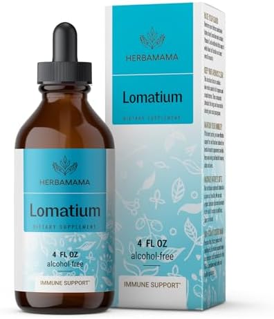 Amazon.com: HERBAMAMA Lomatium Tincture - Organic Lomatium Root Drops ...