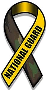 Amazon.com - Ribbon Shaped National Guard Sticker (Army Troops pro Support)