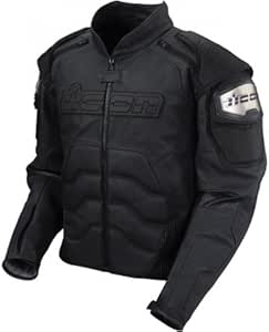 Amazon.com: Icon Timax 2 Leather Motorcycle Jacket
