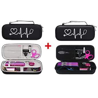 Amazon.com: BOVKE Stethoscope Case with All Black Stethoscope Case for ...