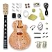 Amazon.com: BexGears DIY Electric Guitar Kits Okoume wood Body curved ...