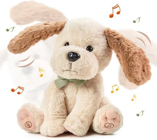 TUMAMA Baby Dancing Animated Plush Dog Talking Singing Dog Toy Children ...