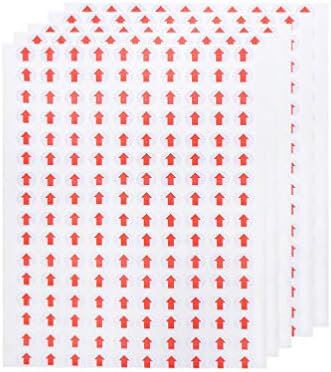 Amazon.com : 4950 Pcs Round Arrow Stickers Red Arrow Dot Stickers Self ...