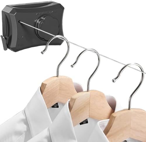 Newkivi Retractable Clothesline Indoor/Outdoor, Adjustable Heavy Duty ...