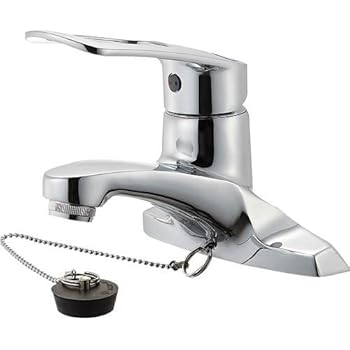 Amazon | SANEI 洗面用 シングル混合栓 泡沫吐水 取付ピッチ102mm K57C-13 | 洗面水栓