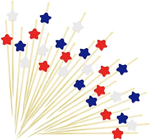 Amazon.com | PheiLa Firework Picks 100 Pack 4th of July Cocktail Picks ...