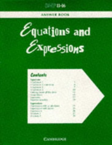 Amazon.com: SMP 11-16 Equations and Expressions Answer Book Pack of 5 ...