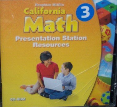 Amazon.com: Houghton Mifflin Mathmatics California: Presentation Station Level 3: 9780618961559 ...