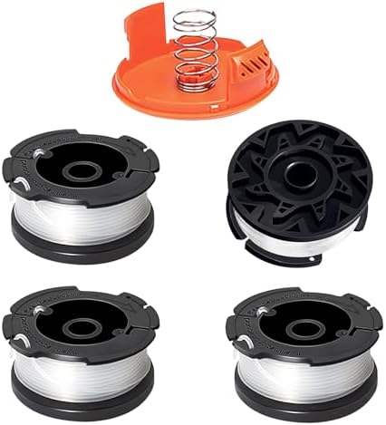 JAMSSOW 4 Spools of Wire Suitable for Black+Decker A6481 A6485 AF-100 ...