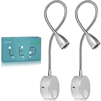FIFILARY 110-240V AC LED Wall-Mounted Reading/Bedside Sconce Lamp with ...