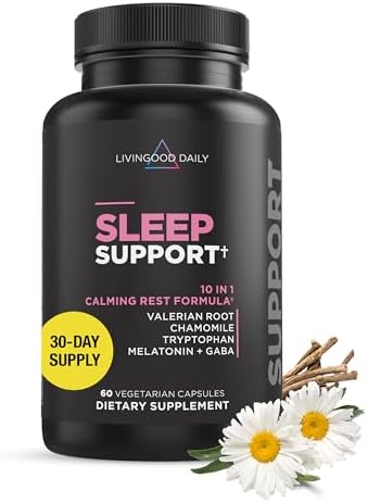 Amazon.com: Livingood Daily Sleep Support Supplement, 10-in-1 Natural ...