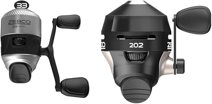 Amazon.com : Zebco 33 Micro Size 10 and 202 Size 30 Spincast Fishing ...