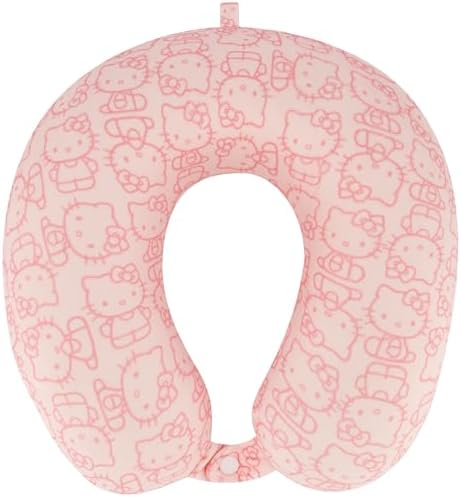 Amazon.com: Hello Kitty Travel Neck Pillow - Bundle with Hello Kitty Neck Pillow for Airplane ...
