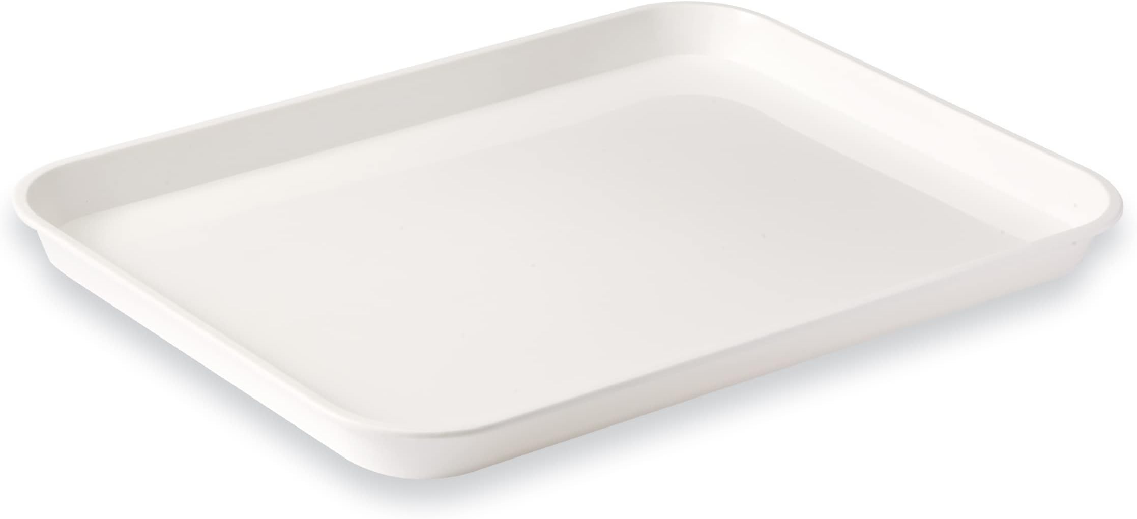 Large Non-Slip Serving Tray – 12"x16" (40x30cm), Heavy-Duty Plastic ...