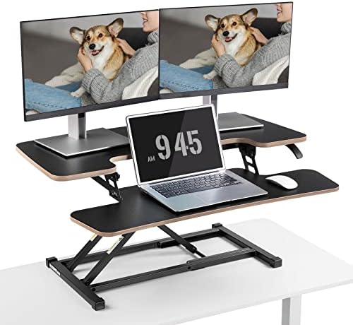 FLEXISPOT 28 inch Standing Desk Converter | Height Adjustable Stand Up ...
