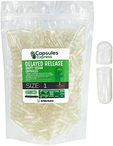 Amazon.com: XPRS Nutra Delayed Release Size 00 Empty Capsules - 100 ...