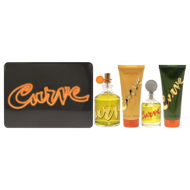 Amazon.com : LIZ CLAIBORNE Curve for Men - 4 Pc Gift Set 4.2oz EDC ...