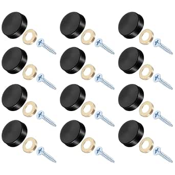 Amazon.com: 16 Pcs Screw Covers Caps Mirror Screws Fasteners 0.63"/16mm ...