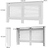 Amazon.com: High Radiator Cover Wood Cabinet: 36 Inch Height White ...