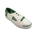 Dunlop GREEN FLASH Unisex Velcro Retro Trainers -White (UK 9): Amazon ...