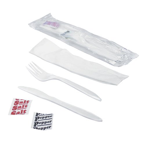 Amazon.com: Boardwalk BWK 5KITMW 5 Piece Medium Weight Wrapped Cutlery ...