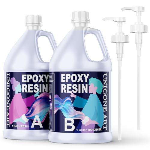 Epoxy Resin Kit 2 Gallons - (1 Gal Resin + 1 Gal Hardener) Resin Epoxy ...