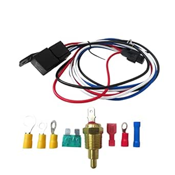 Amazon.com: Universal New Electric Radiator Cooling Fan Relay Kit ...