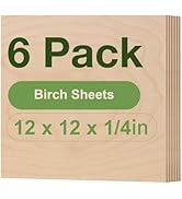 Amazon.com: ROBOTIME 6-Pack Laser Wood Sheets 1/8" - 12 x 12 x 1/8 Inch ...